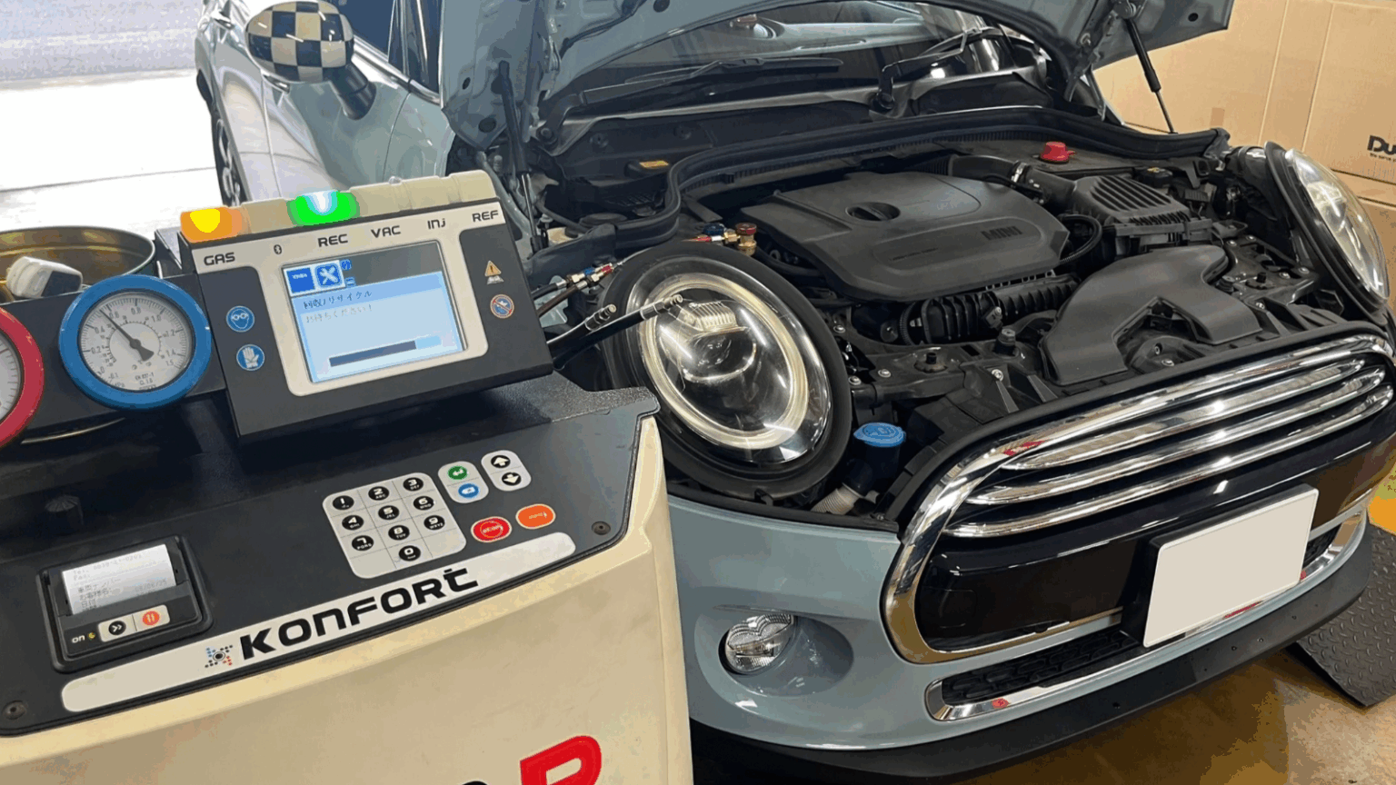【MINI COOPER】F55 車検整備＆エアコンリフレッシュ | MINI GARAGE PARADOX